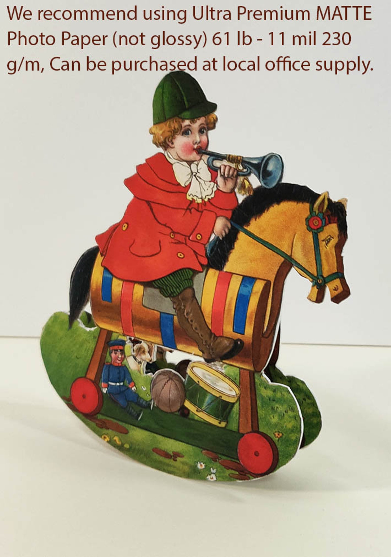 ROCKING Paper Toy DIGITAL DOWNLOAD Donkey Rocker Little Boys - Etsy