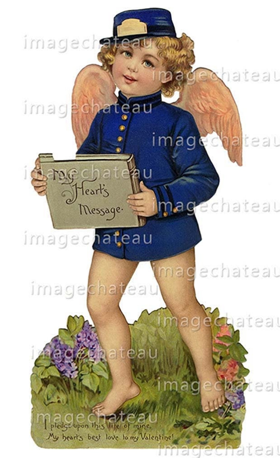 MESSENGER CUPID Valentine by Frances Brundage DIGITAL Download ...
