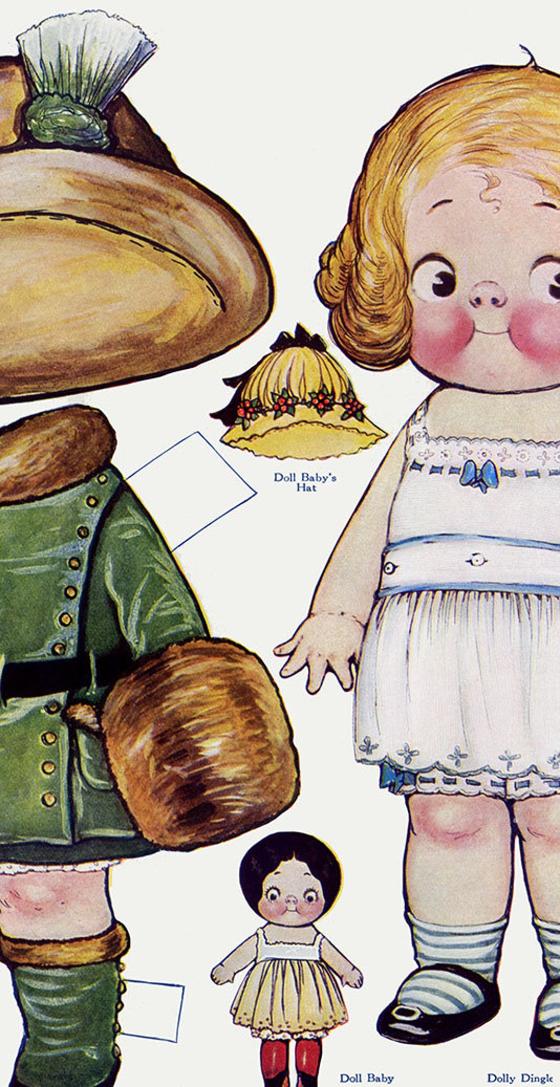DOLLY DINGLE of Dingle Dell Paper Dolls DIGITAL Download First of New ...