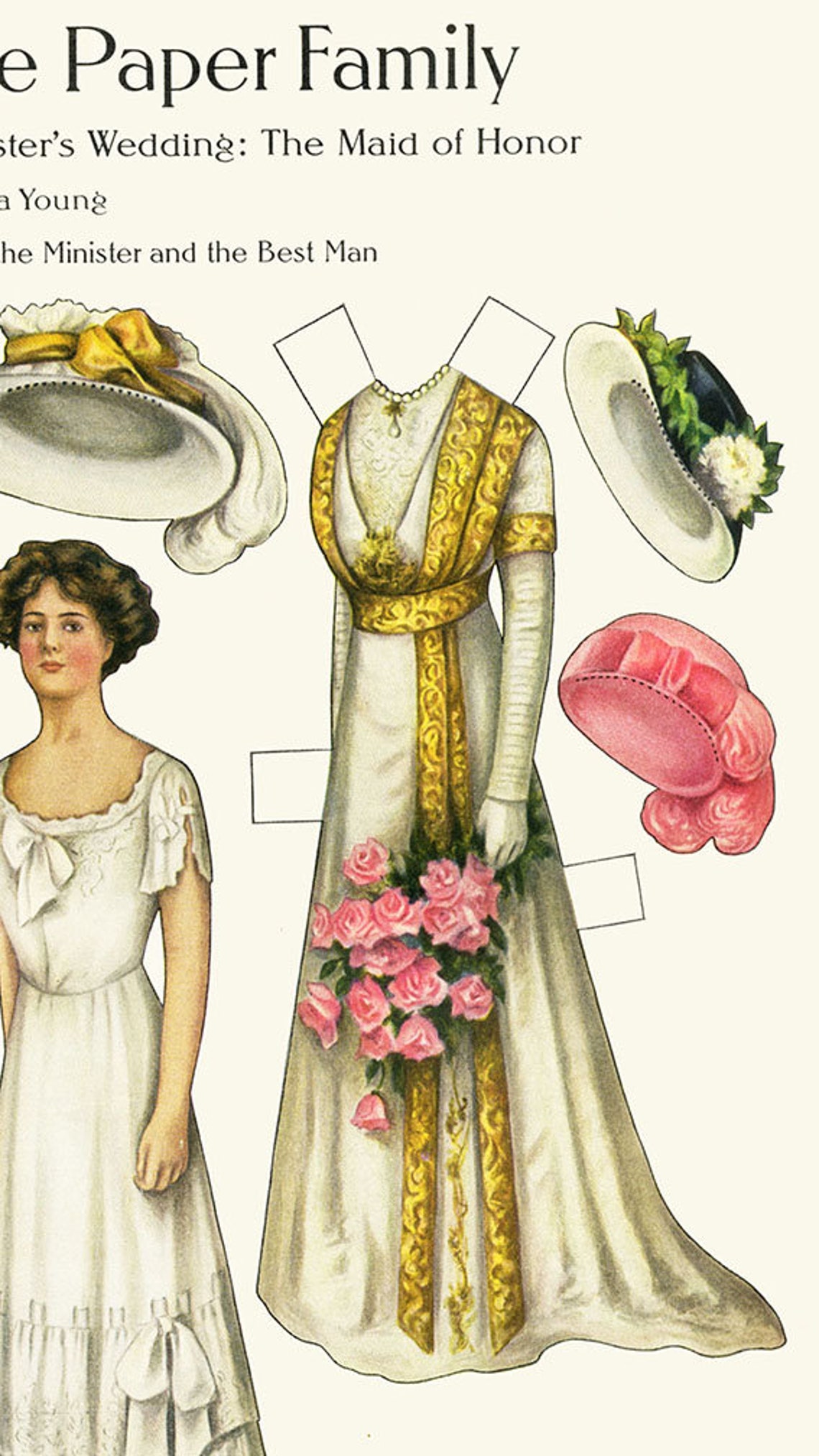 LETTIE LANE Paper Dolls DIGITAL Download Maid of Honor Sister Wedding ...