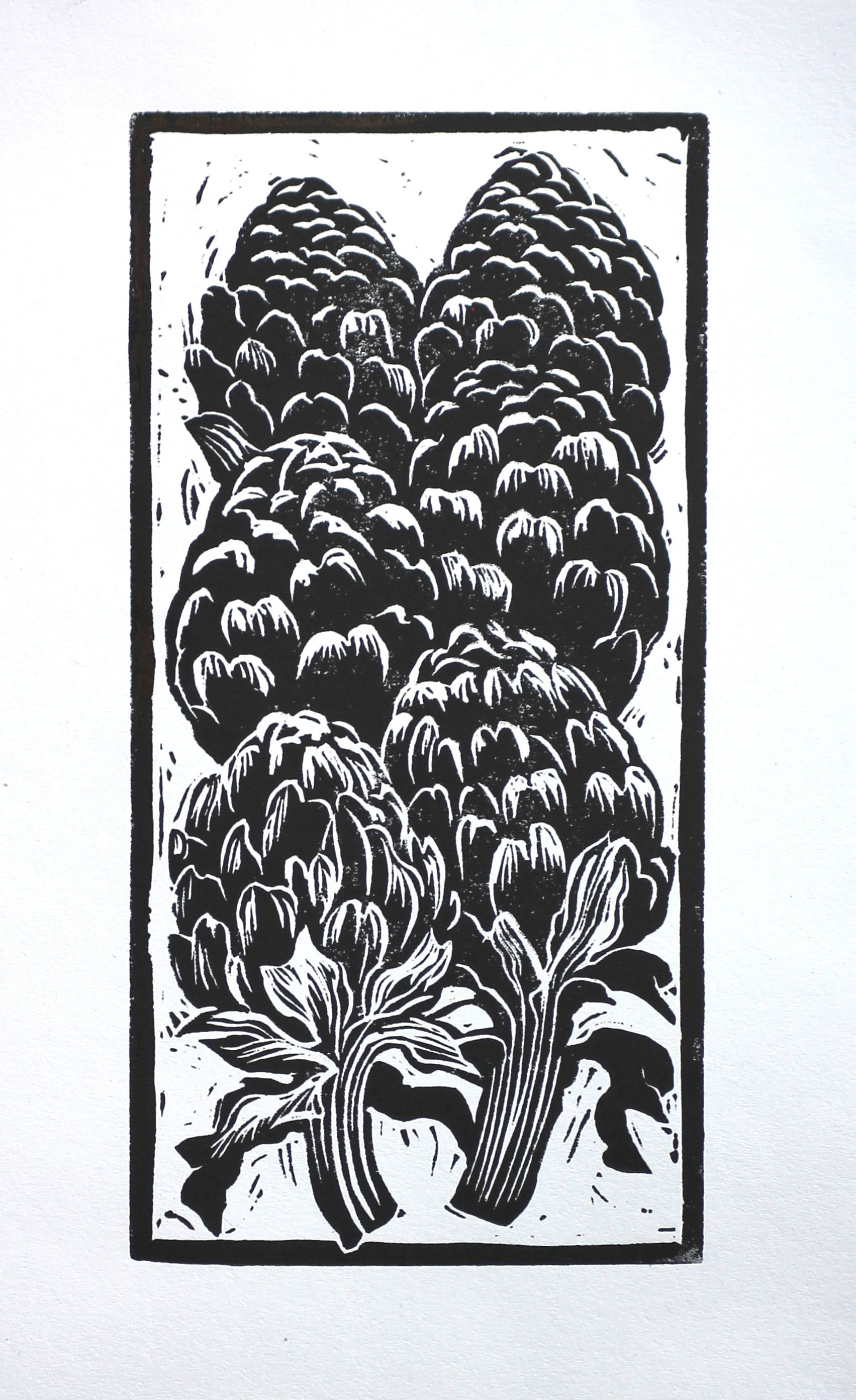 Tomatoes: Food Theme Lino Cut Prints Available in Black and - Etsy UK