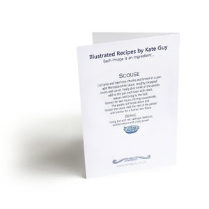 Scouse Illustrated Recipe Greetings Card With Cooking Instructions on ...