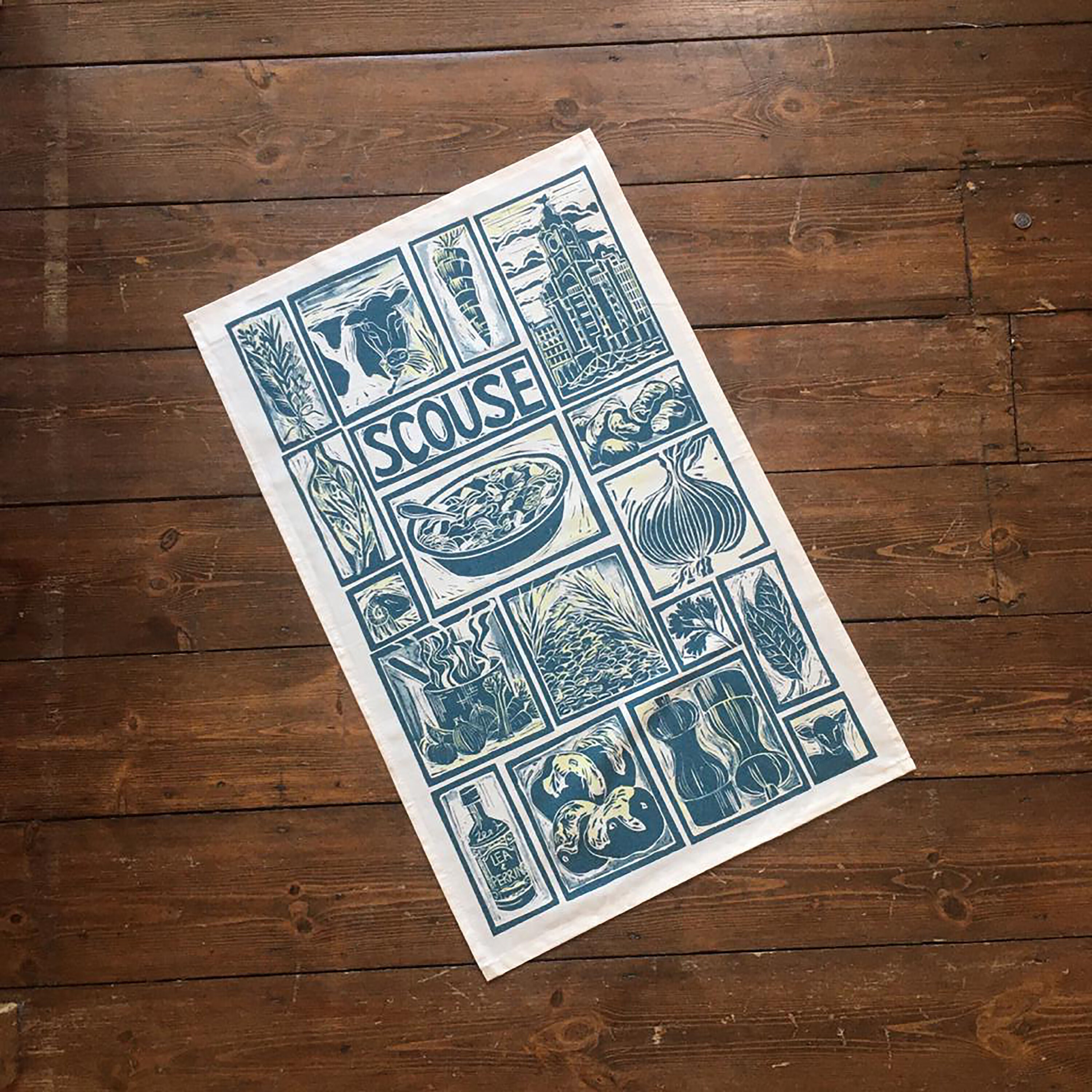 Scouse Illustrated Recipe Tea Towel Comes With Cooking - Etsy