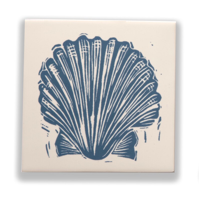 Handmade Ceramic Tiles Screen Printed With My Lino Cut Designs Plaice ...