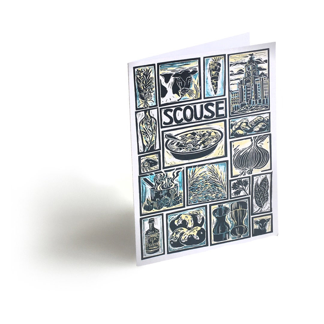 Scouse Illustrated Recipe Greetings Card With Cooking Instructions on ...