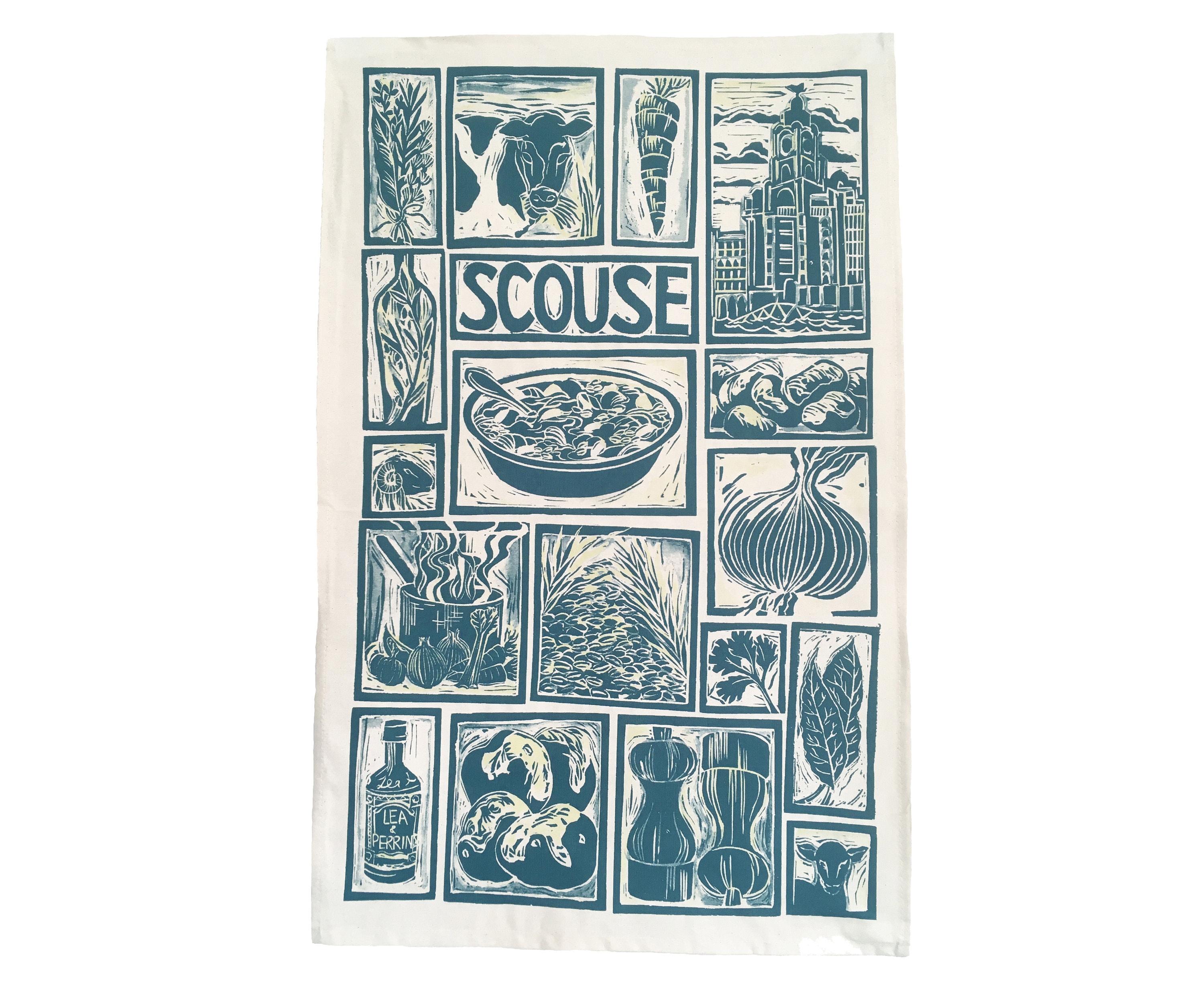 Scouse Illustrated Recipe Tea Towel Comes With Cooking - Etsy