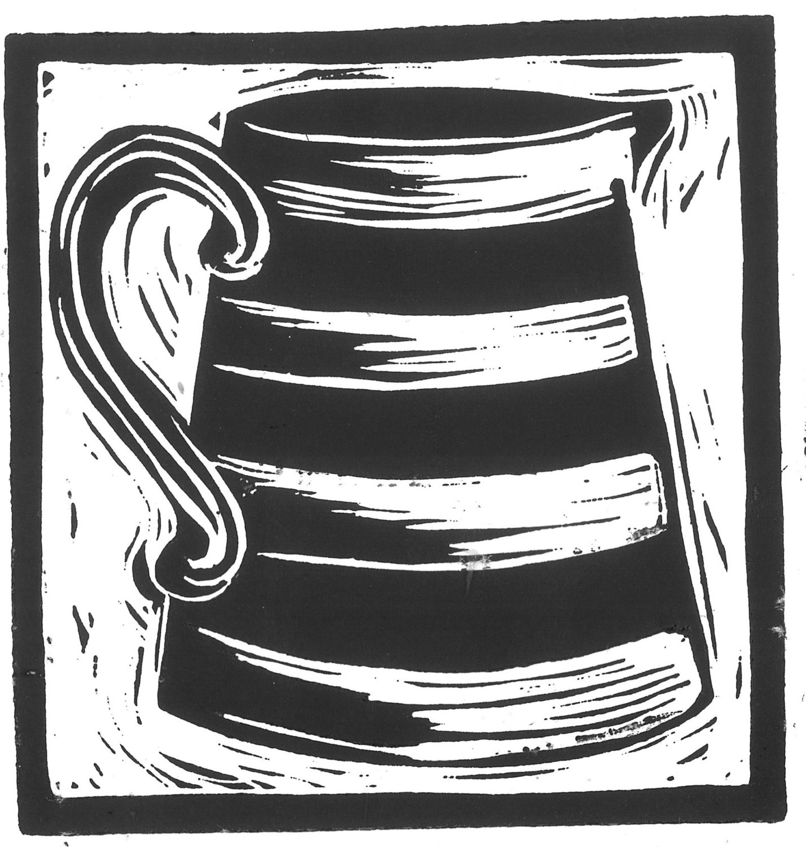 Cornishware Jug: Food and Kitchenware Theme Lino Cut Prints, Available ...