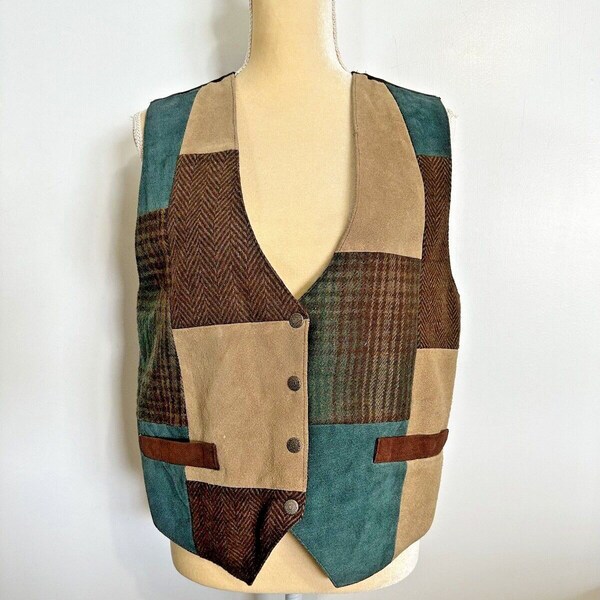 Patchwork Vest - Etsy