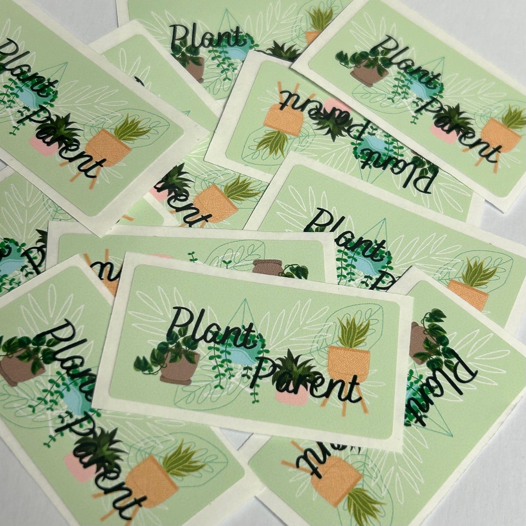 Plant Parent Vinyl Stickers | Plant Mom | Plant Dad - Etsy