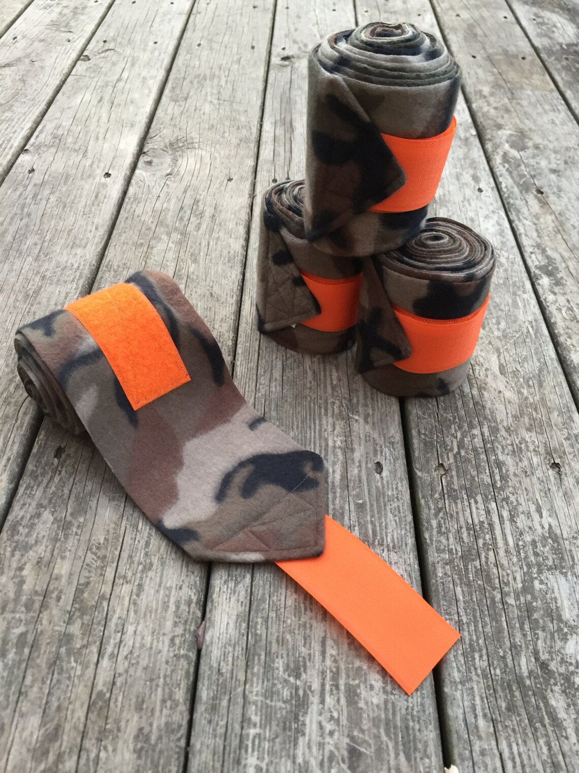 Polo Wraps Custom Camo and Blaze Orange Polo Wraps Horse or - Etsy