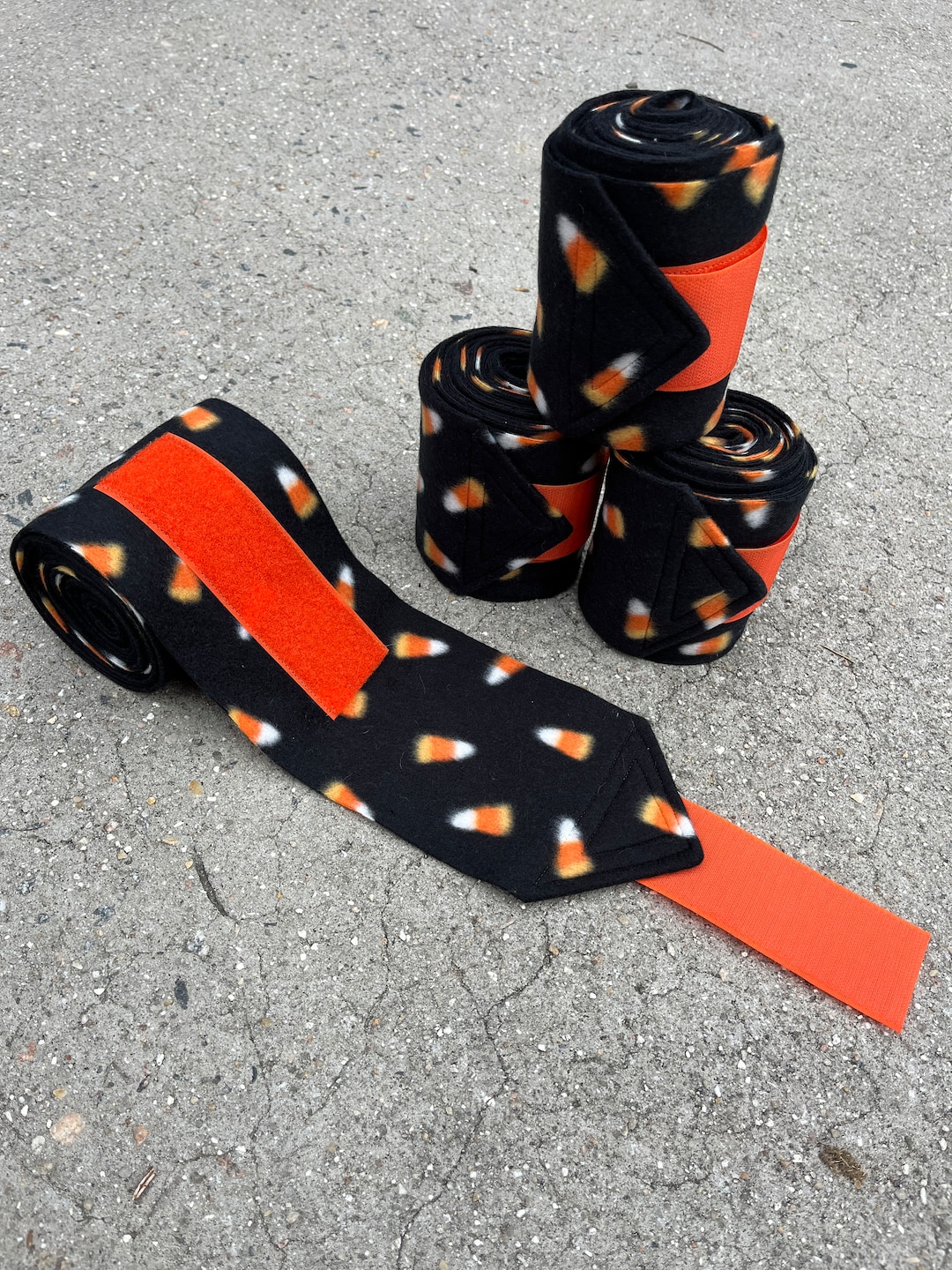 Polo Wraps HALLOWEEN Candy Corn Set of 2 or 4 Polo Wraps Horse and Pony ...