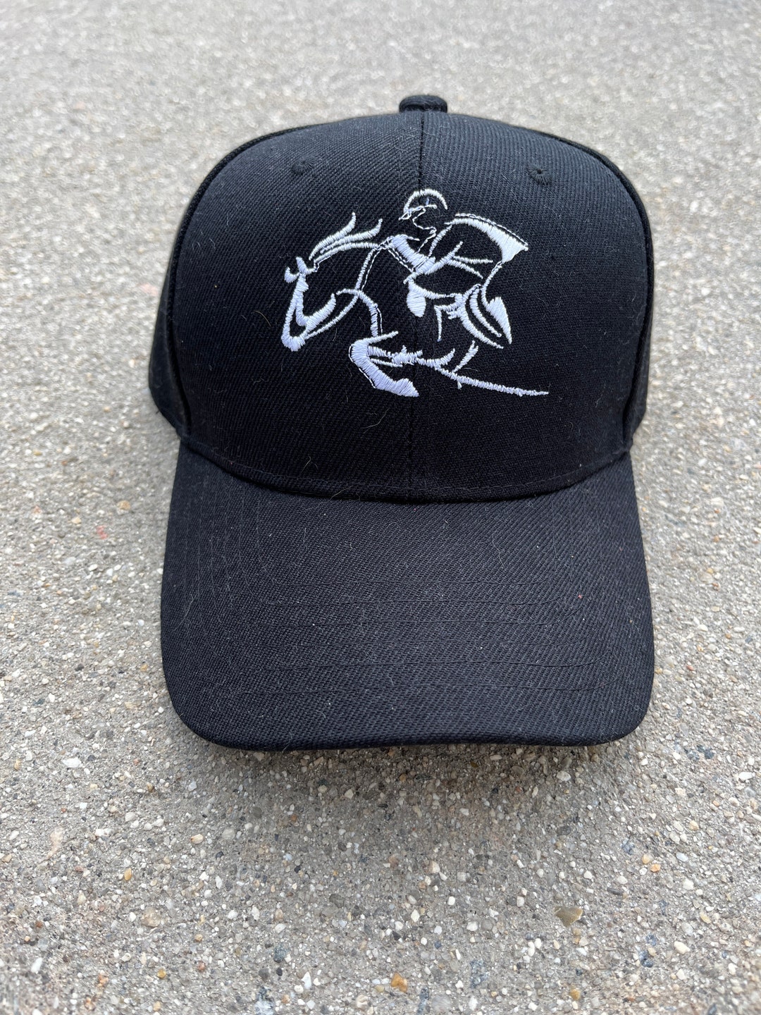 Baseball Cap Hat Horse Equestrian Black and White Jumper- Horse Gift ...