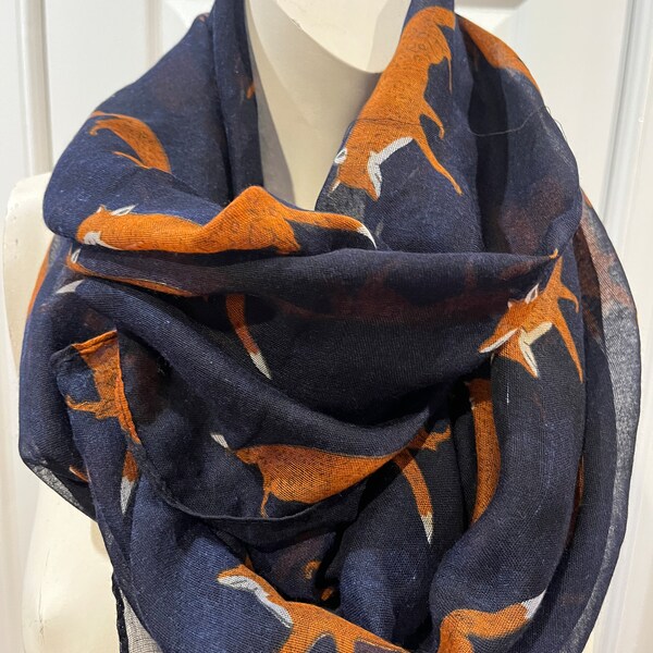 Red Fox Scarf - Etsy