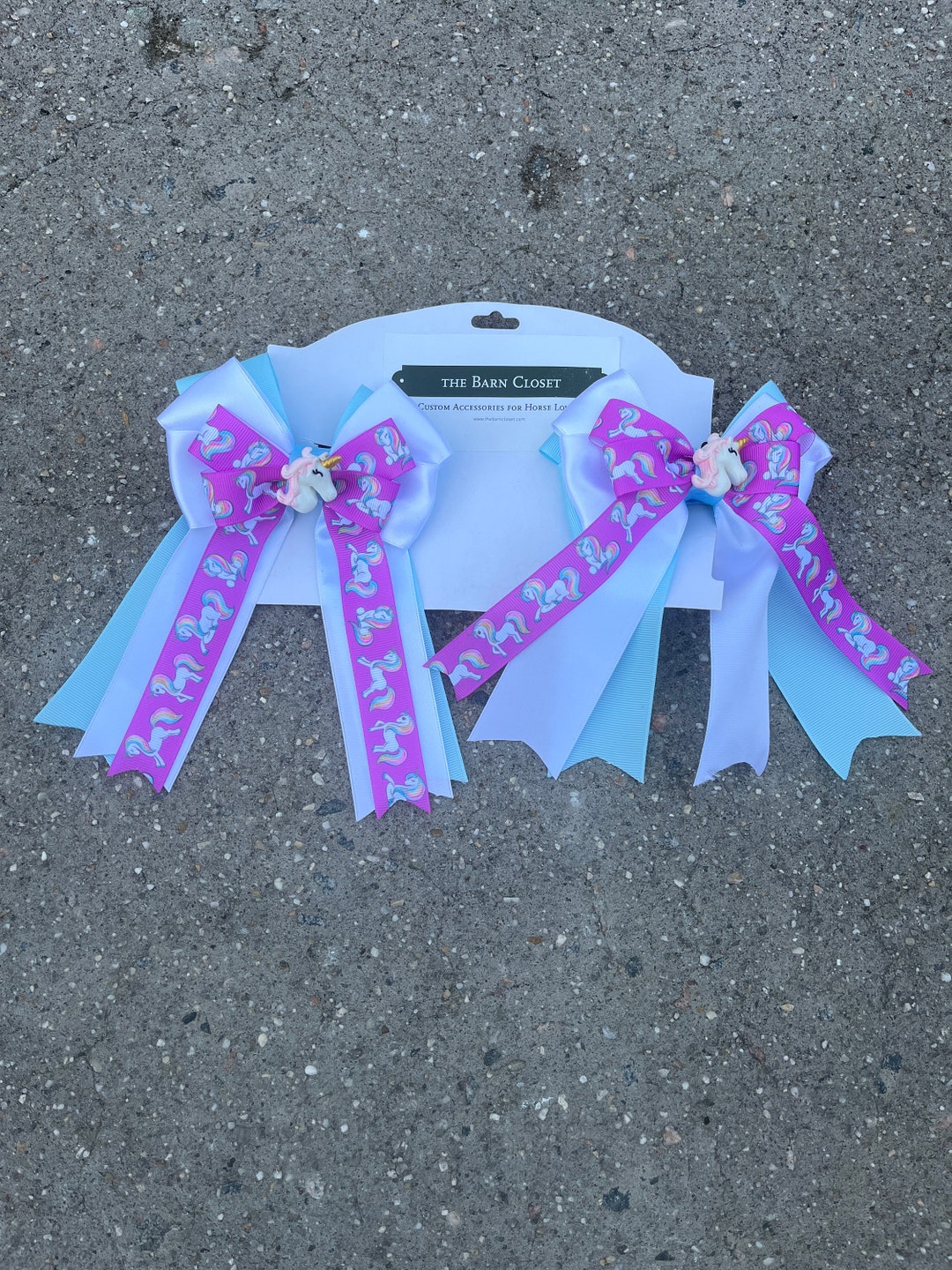 Custom Equestrian Show Bows Hair Bows Short Stirrup Leadline - Etsy