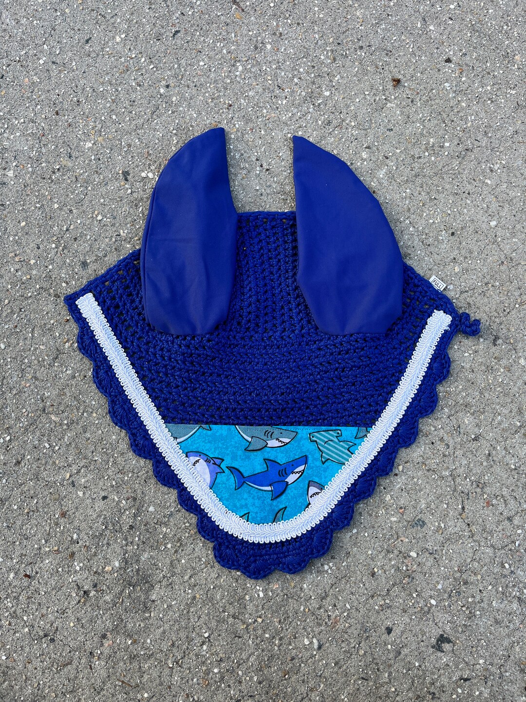 Fly Bonnet SHARKS Veil Ear Net Bonnet Mask Cotton Crochet Hand Made - Etsy