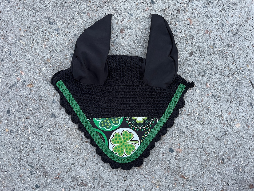 Fly Bonnet Shamrock St. Patrick's Day Bonnet Horse or Pony Size With ...