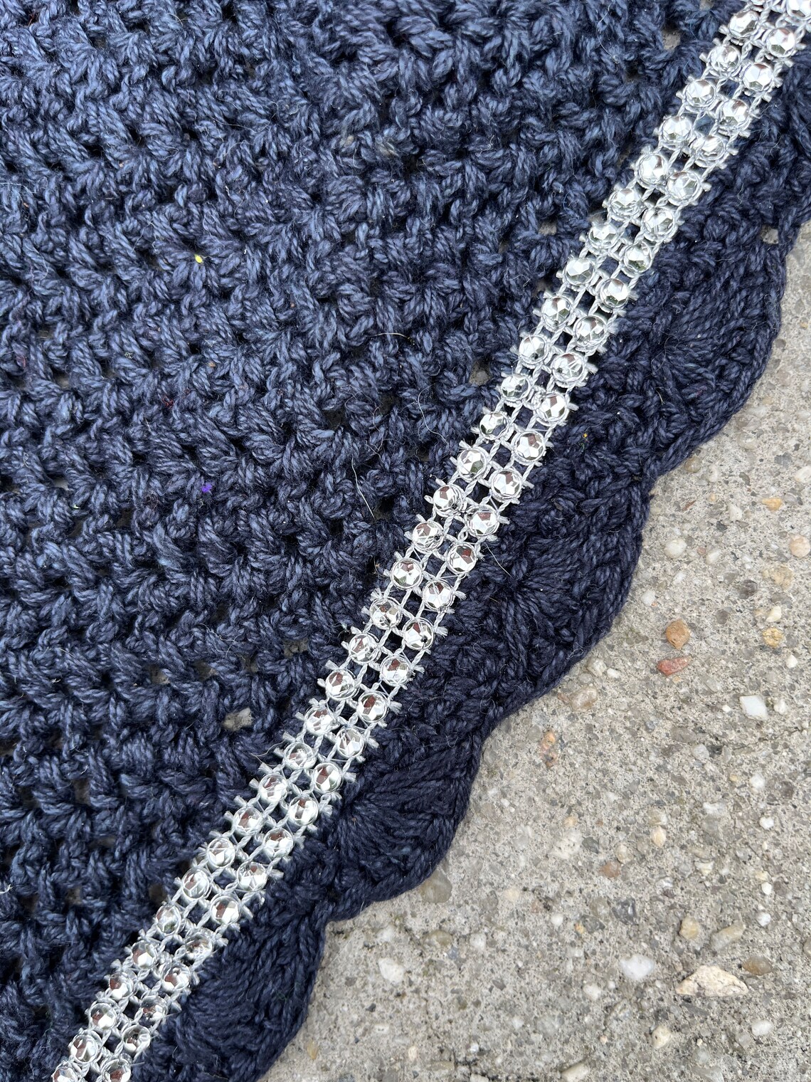 Fly Bonnet With Bling Veil Ear Net Bonnet Mask Cotton Crochet - Etsy