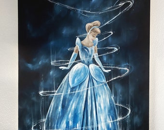 Cinderella Painting - Etsy