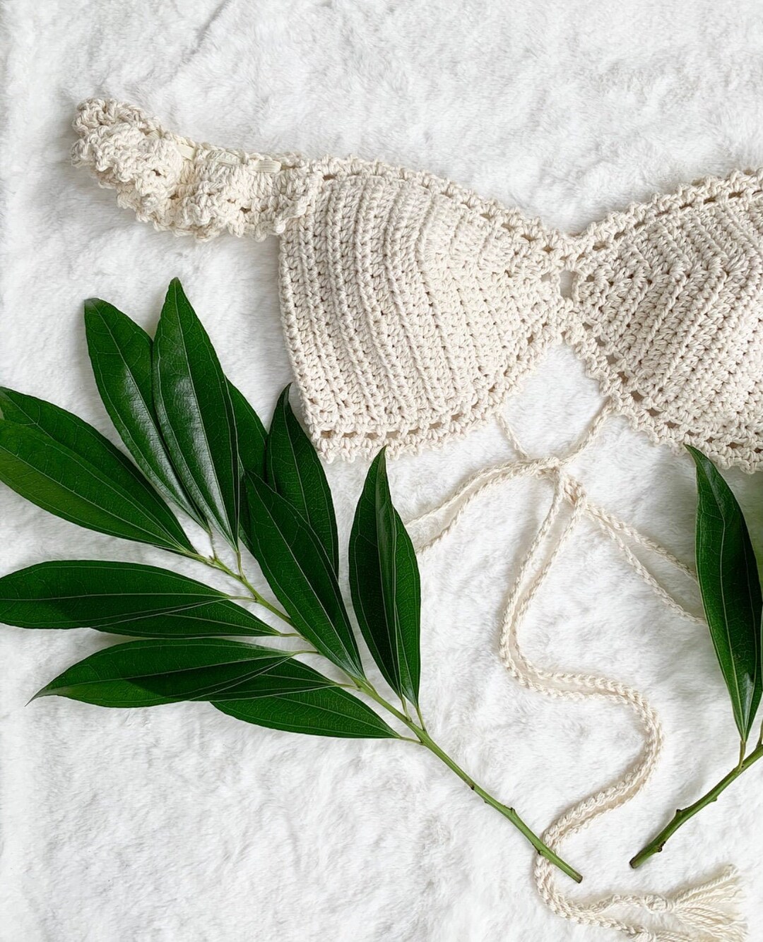 PDF Jungle Jane Bandeau Top Pattern size Medium Crochet Bandeau Top ...