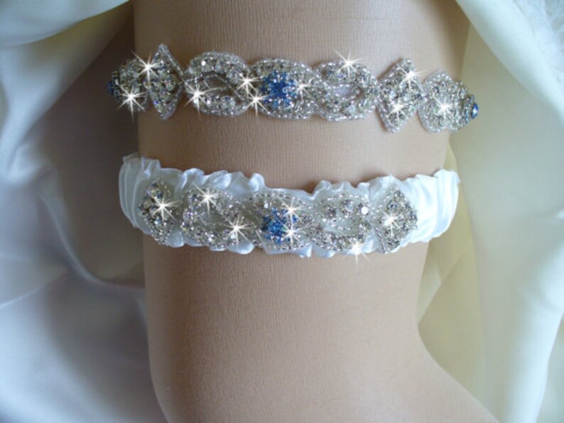 Rhinestone Garter Wedding Garter Garters Wedding Gown - Etsy