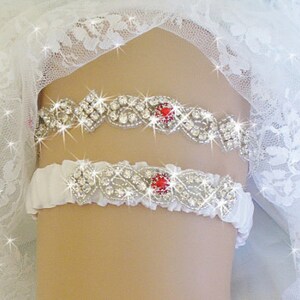Rhinestone Garter - Wedding Garter - Garters - Wedding Gown Garter ...