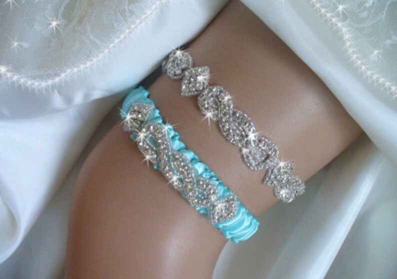 Sparkle Wedding Garter Set, Rhinestone Garter Set, Bridal Garter Belts ...