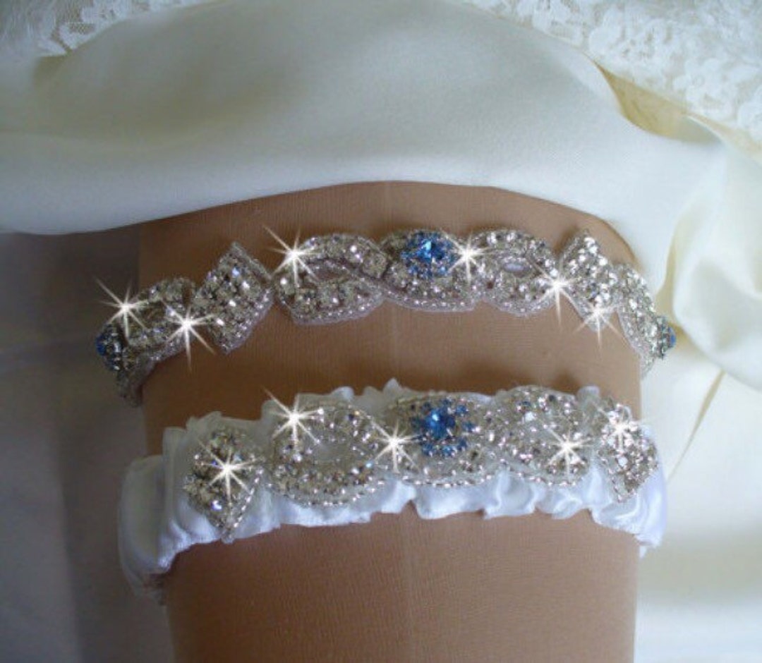 Rhinestone Garter - Wedding Garter - Garters - Wedding Gown Garter ...