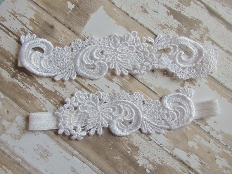 Wedding Garter Venise Lace Garter Bridal Garter Belts | Etsy