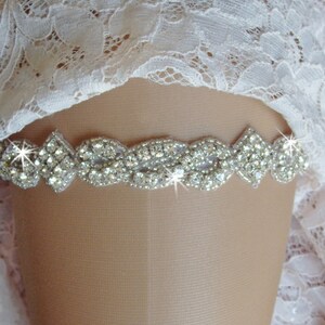 Rhinestone Wedding Garter, Bridal Garter, Heirloom Weddings, Glam ...