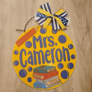 Teacher's Door Hangers - BOOKS - Librarian - CUSTOMIZE YOURS! - Etsy