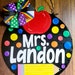 Teacher's Door Hangers - Polka Dots - CUSTOMIZE YOURS! - Etsy