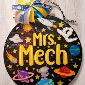 Customized Space Themed Sign - Laser Cut - Teacher Sign - Classroom ...