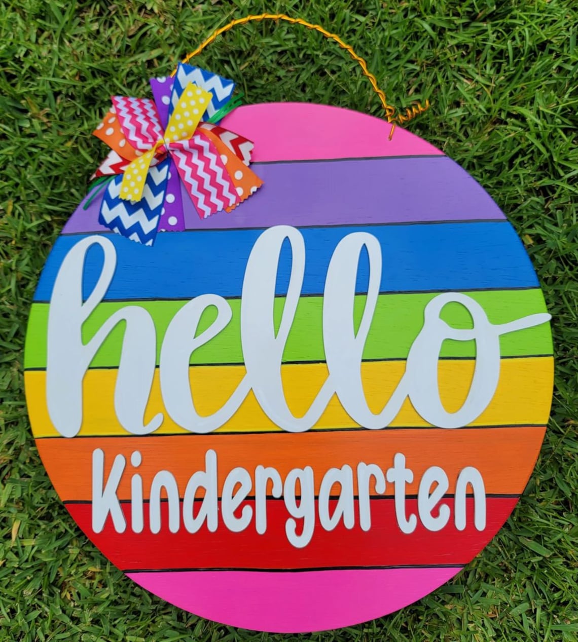 Teacher's Door Hanger -rainbow - CUSTOMIZE YOURS - Etsy