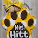Paw Print Door Hanger - Large Dots - CUSTOMIZE YOURS! - Etsy