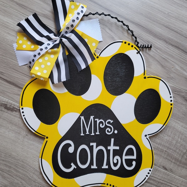Paw Door Hanger - Etsy