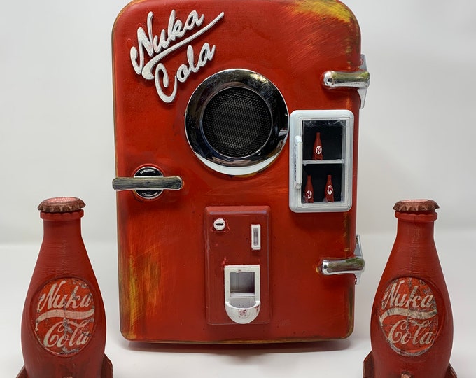 Fallout Inspired Nuka Cola Themed Mini Fridge With Bluetooth, Mini Nuke ...