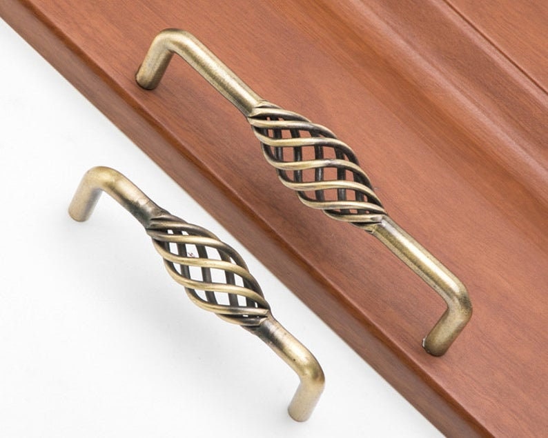 3.75 5 Vintage Cage Drawer Handles Knobs Pulls - Etsy