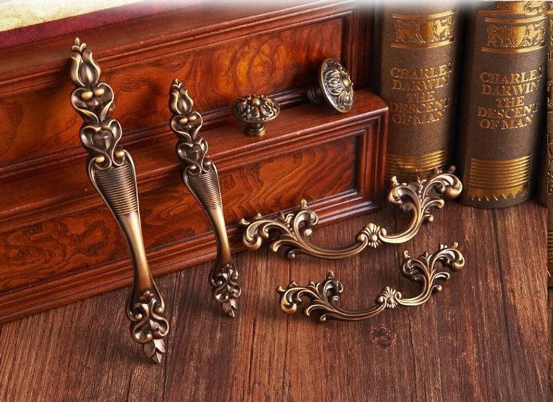 2.5" 3.75" 5" Pull Drawer Handles Carving Door Handle Pulls Knob ...