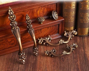 3.75 5 Pull Knob Wave Carving Drawer Door Handle - Etsy