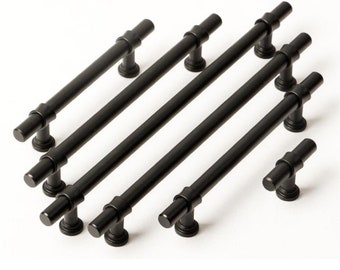 2.5 Black Triangle Handles Door Handle Drawer Pulls Knob Gold Dresser ...