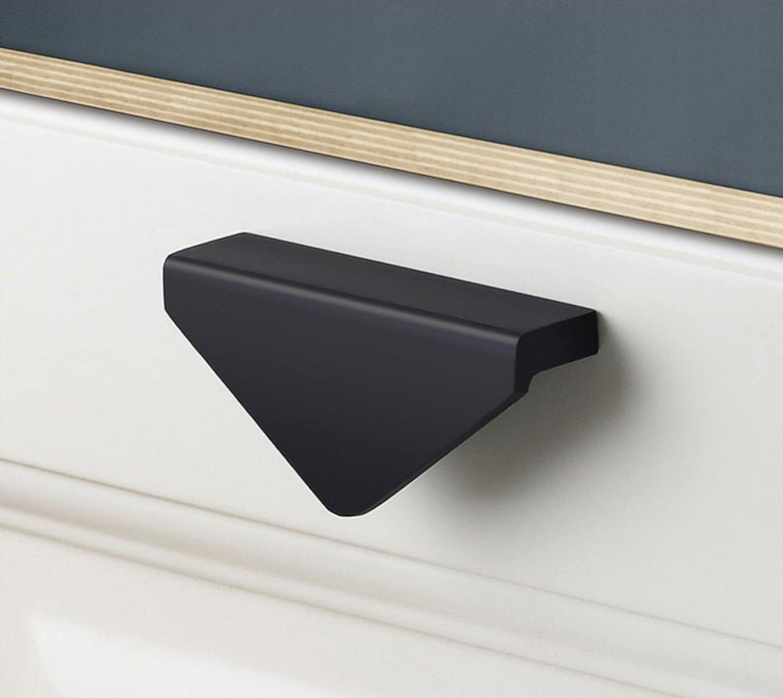 2.5 Black Triangle Handles Door Handle Drawer Pulls Knob - Etsy