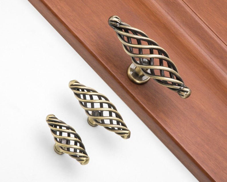 3.75 5 Vintage Cage Drawer Handles Knobs Pulls - Etsy