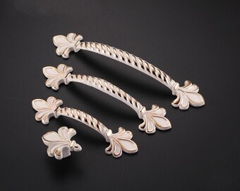 Door Handle Ceramics Rose Flower Handles Knobs Drawer Pulls - Etsy