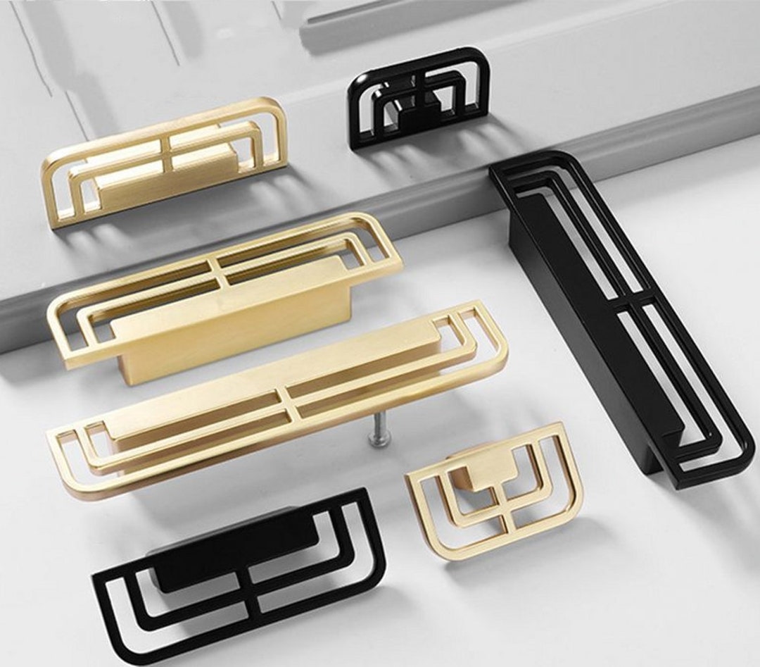 1.25" 2.5" 3.75" Vintage Gold Drawer Handles Knobs Pulls Dresser Handle ...