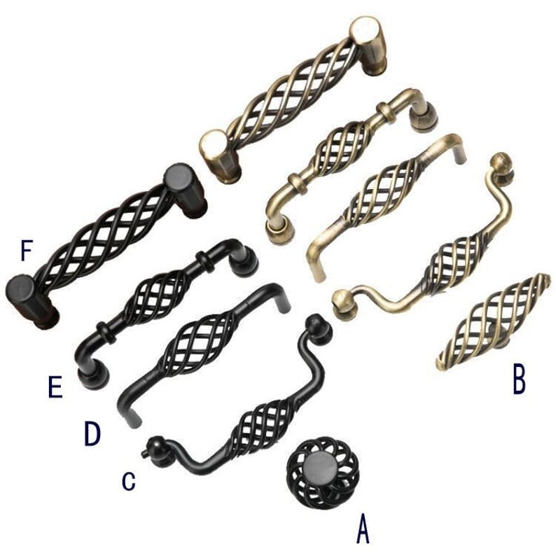 3.75 5 Vintage Cage Drawer Handles Knobs Pulls | Etsy