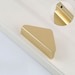 2.5 Black Triangle Handles Door Handle Drawer Pulls Knob Gold Dresser ...