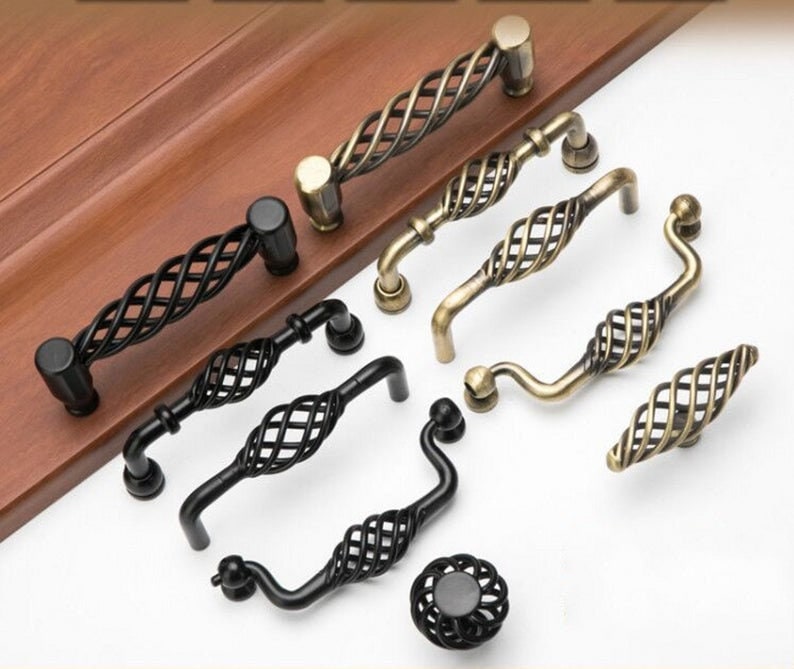 3.75 5 Vintage Cage Drawer Handles Knobs Pulls | Etsy