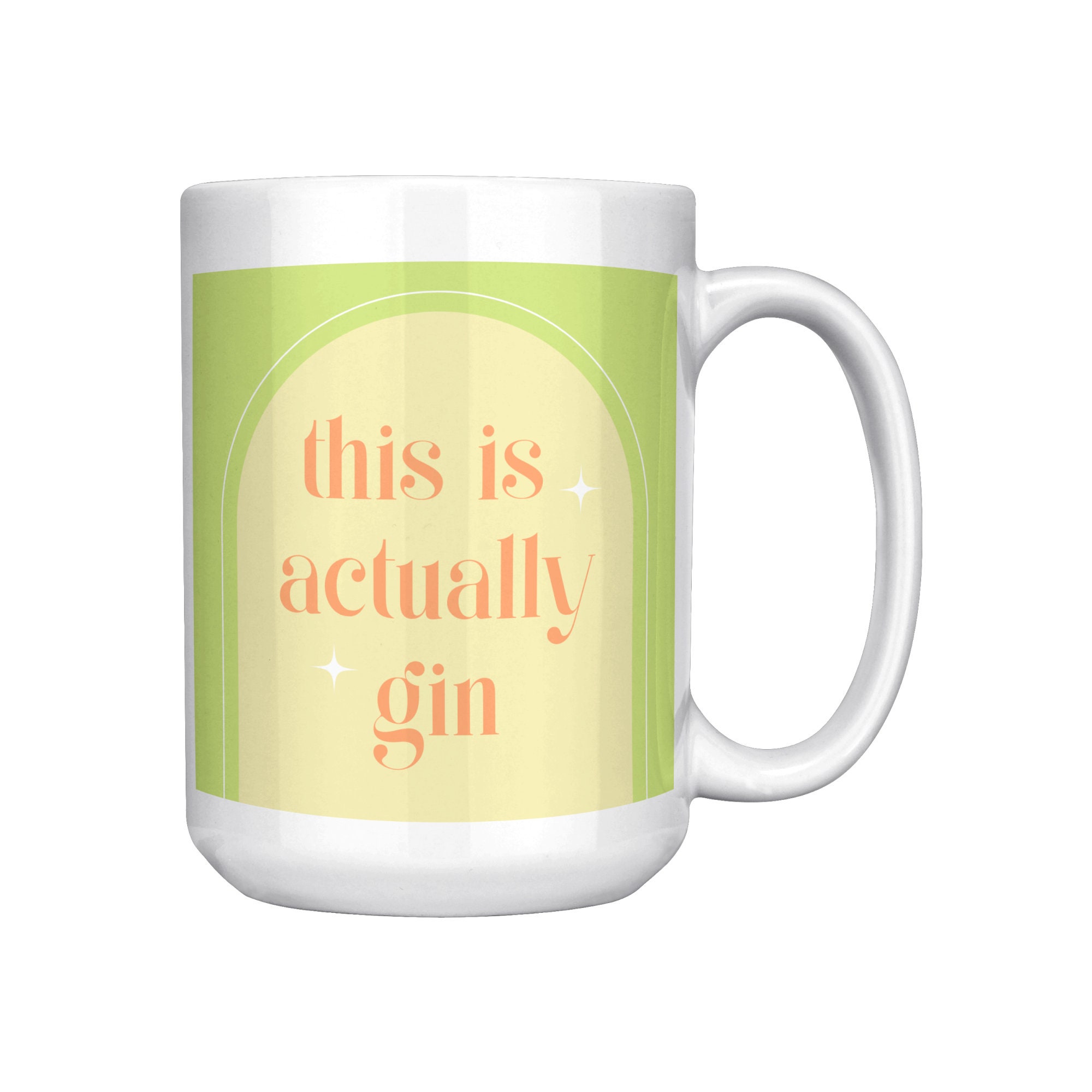 This is Actually Gin Mug, Coffee Mugs, Funny Coffee Mugs, Alcohol Gifts ...