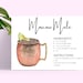 Moscow Mule Recipe Card, Bar Cart Art (digital Download) - Etsy