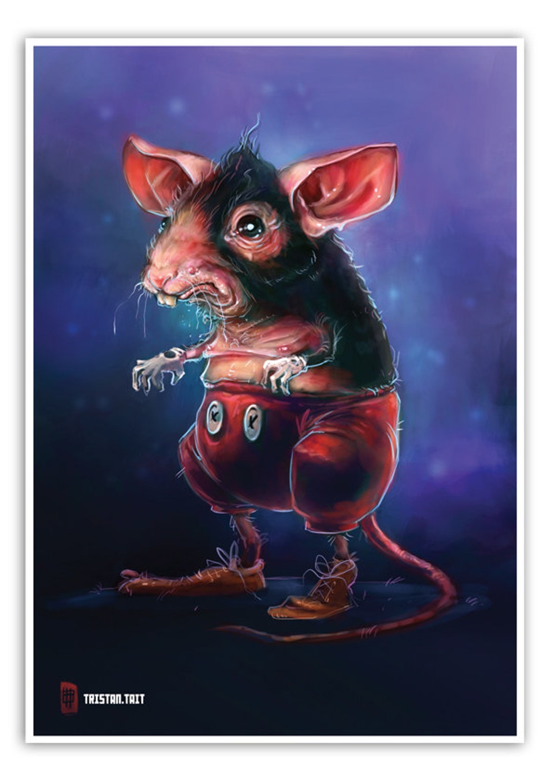 Michael Mouse - A3 Poster Print - Illustration - Etsy